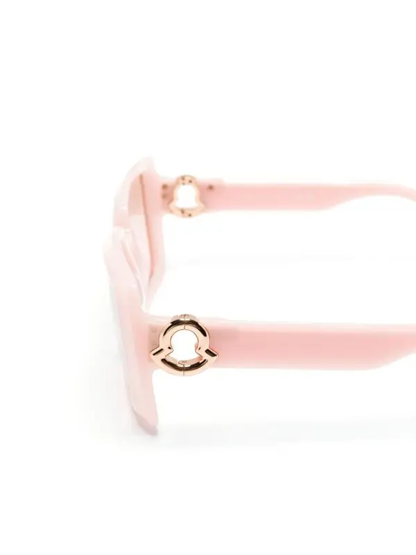 Moncler Promenade Rectangle-frame Sunglasses - Pink