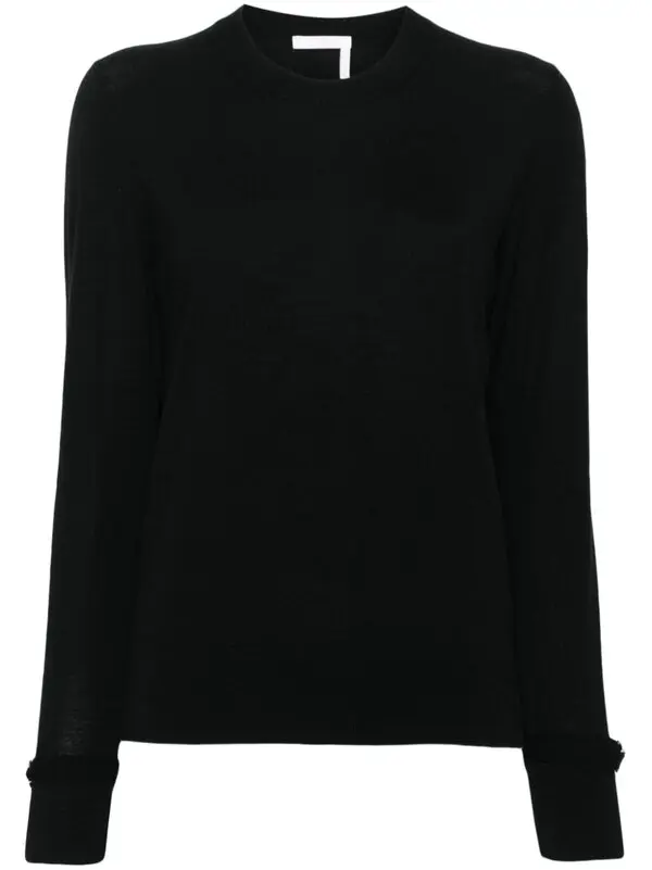 Chloé Marcie-buckled Jumper - Black