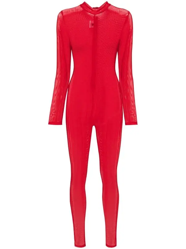Alchemy Fashions X Liam Aram Mesh Catsuit - Red