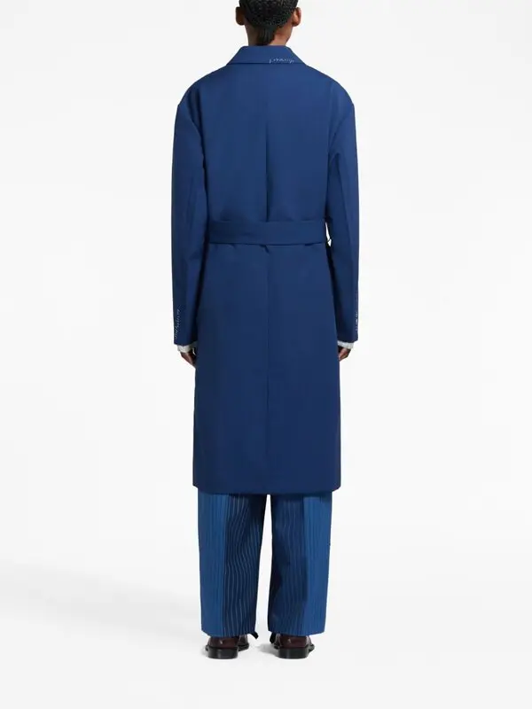Marni Contrasting-stitch Single-breasted Coat