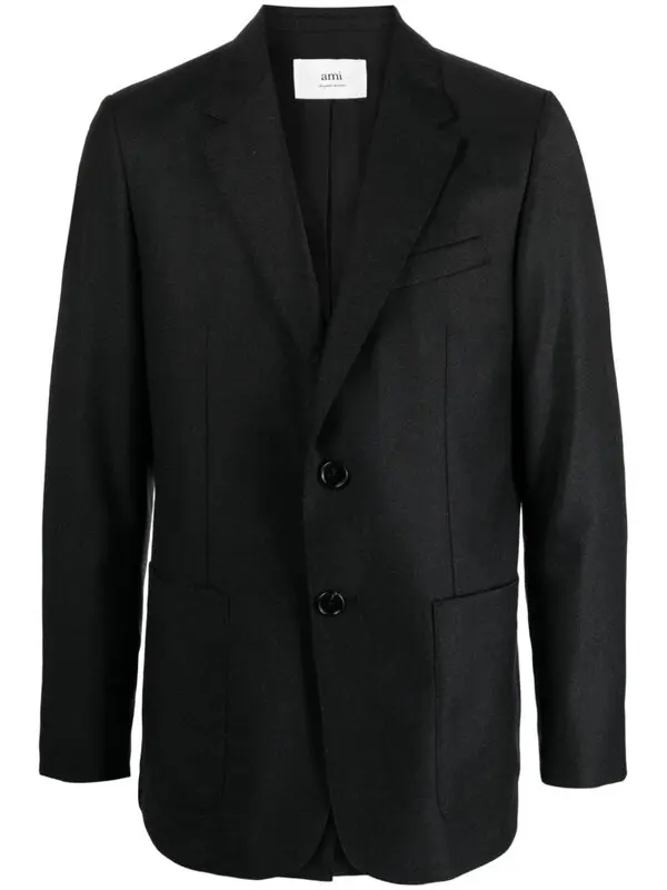 Ami Single-breasted Virgin-wool Blazer