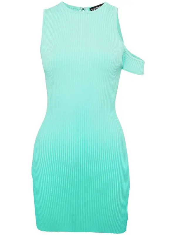 David Koma Ribbed-knit Gradient Minidress