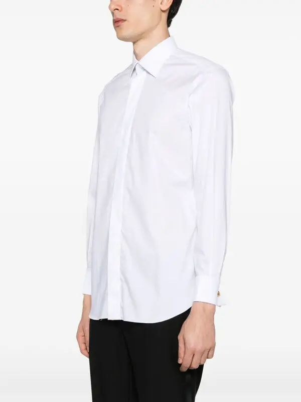 Brioni Pointed-collar Twill Shirt