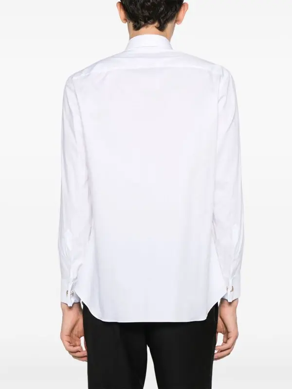 Brioni Pointed-collar Twill Shirt