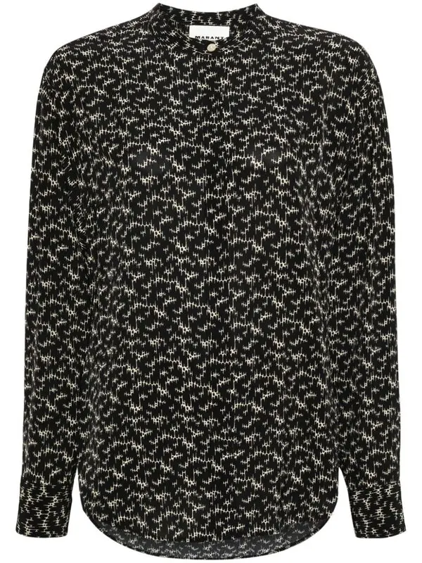 MARANT ETOILE Catchell Batwing-sleeved Shirt - Black