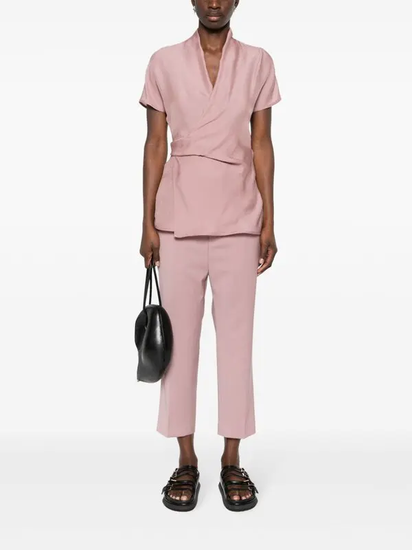 Rick Owens Pressed-creased Wool Trousers - Pink