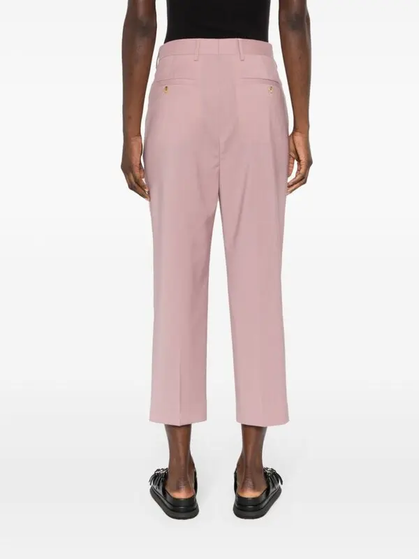 Rick Owens Pressed-creased Wool Trousers - Pink