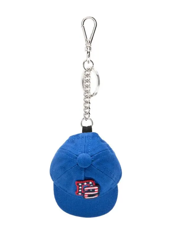 Dsquared2 Logo-patch Cap Keychain - Blue