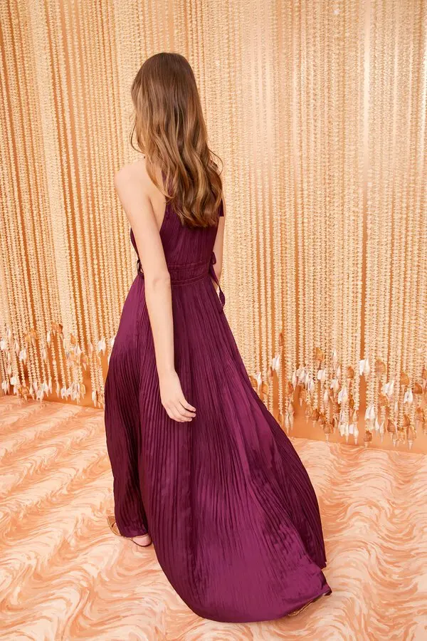 ulla johnson augustine pleated maxi dress Ulla Johnson Augustine Dress In Amethyst - 60% Off