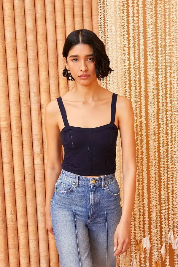 Ulla Johnson Giselle Knit Top - Midnight