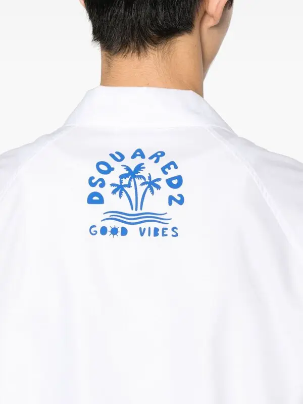 Dsquared2 Sporty Waves Cotton Shirt