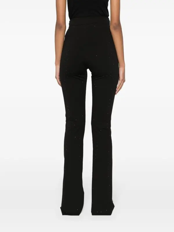 NISSA Rhinestone-embellished Slim-fit Trousers