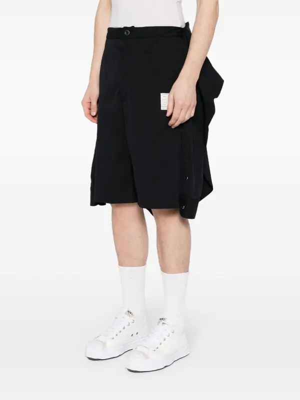 Mihara Yasuhiro Deconstructed Combo Shorts - Black