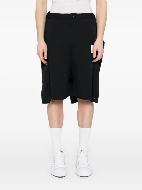Mihara Yasuhiro Deconstructed Combo Shorts - Black