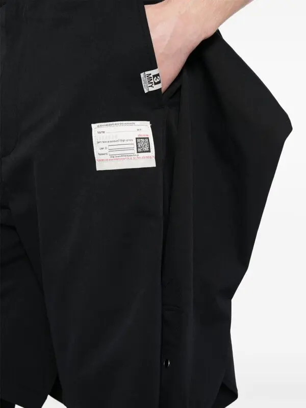 Mihara Yasuhiro Deconstructed Combo Shorts - Black
