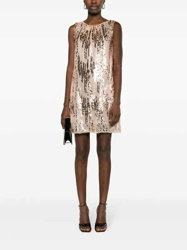 Talbot Runhof Sequinned Mini Dress