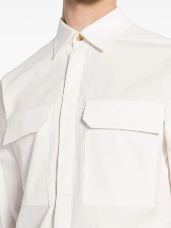 Rick Owens Long-sleeve Cotton Shirt