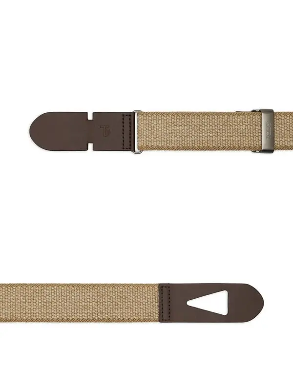 TOD'S Greca Buckle Belt - Neutrals