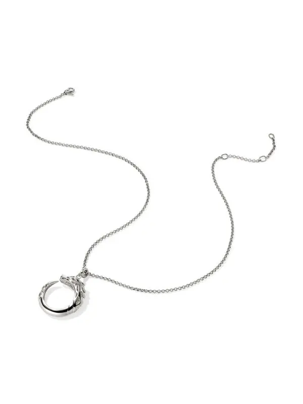 John Hardy Sterling Naga Sapphire Pendant Necklace