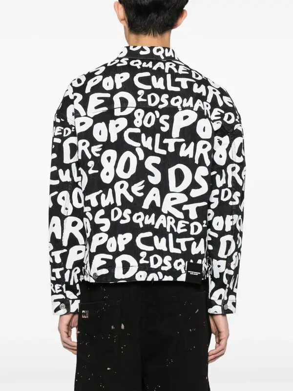 Dsquared2 80's Pop Culture" Denim Jacket