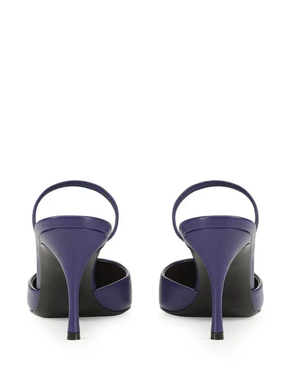 SERGIO ROSSI Godiva 75mm Leather Pumps - Purple
