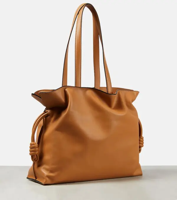 Loewe Flamenco Large Leather Clutch - Brown