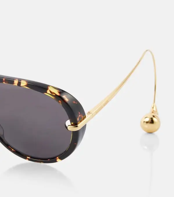 Bottega Veneta Drop Aviator Sunglasses - Multicoloured