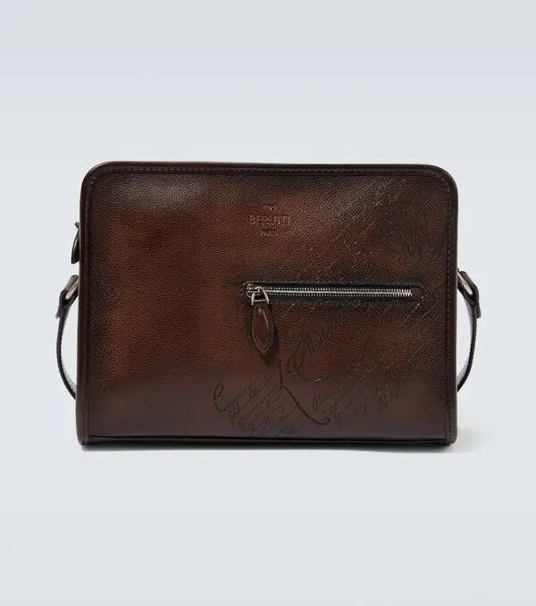 Berluti Journalier Scritto Leather Briefcase