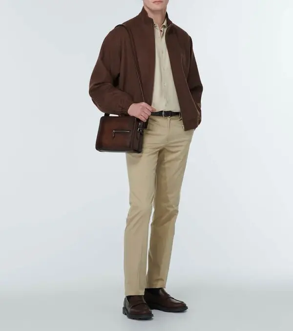 Berluti Journalier Scritto Leather Briefcase