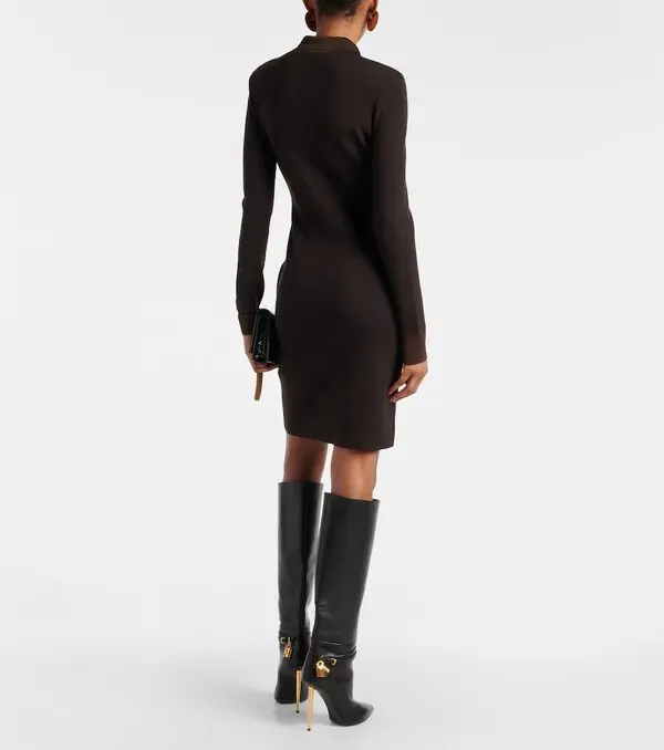 TOM FORD Wool And Silk-blend Minidress