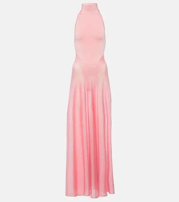 Alaïa Turtleneck Maxi Dress