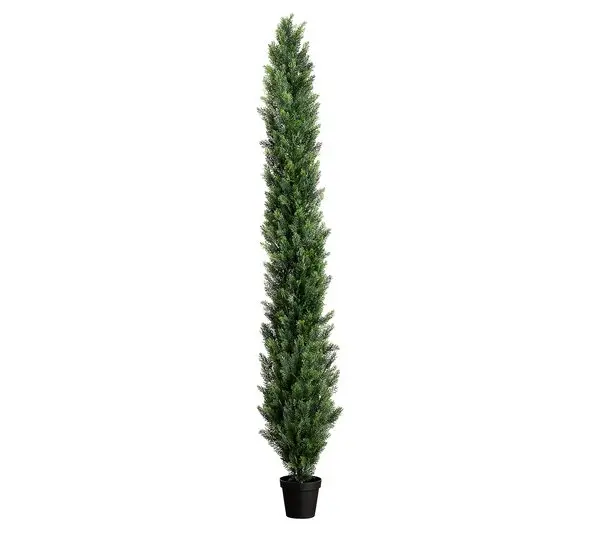 NEARLY NATURAL 9' Cedar Pine Faux Tree Uv