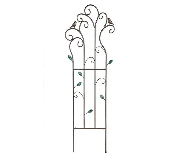 EVERGREEN Trellis With Birds And Scrolls