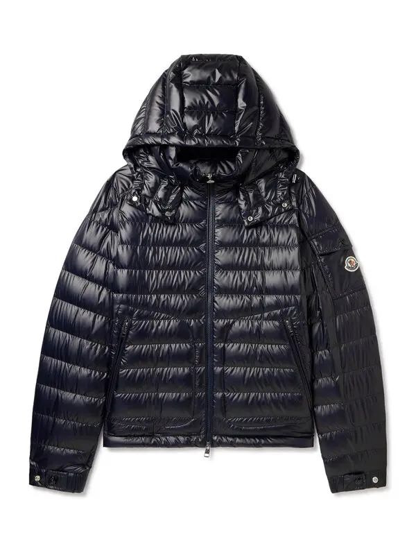 Moncler Logo-appliquéd Quilted Shell Down Hooded Jacket
