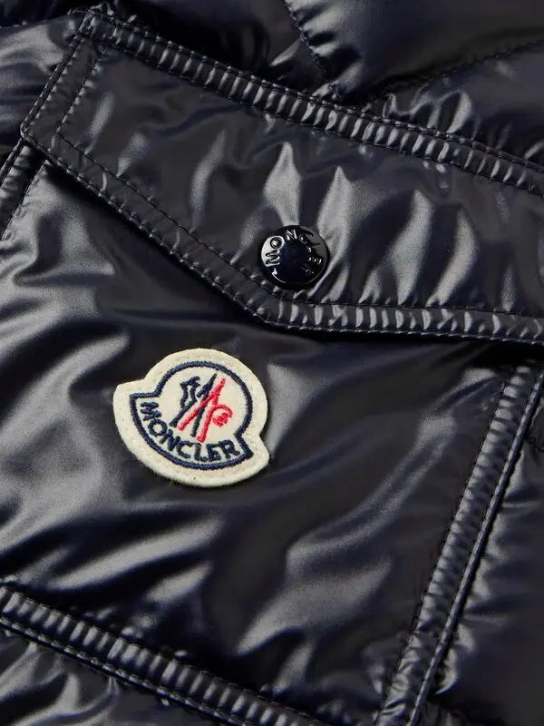 Moncler Logo-appliquéd Quilted Shell Down Hooded Jacket