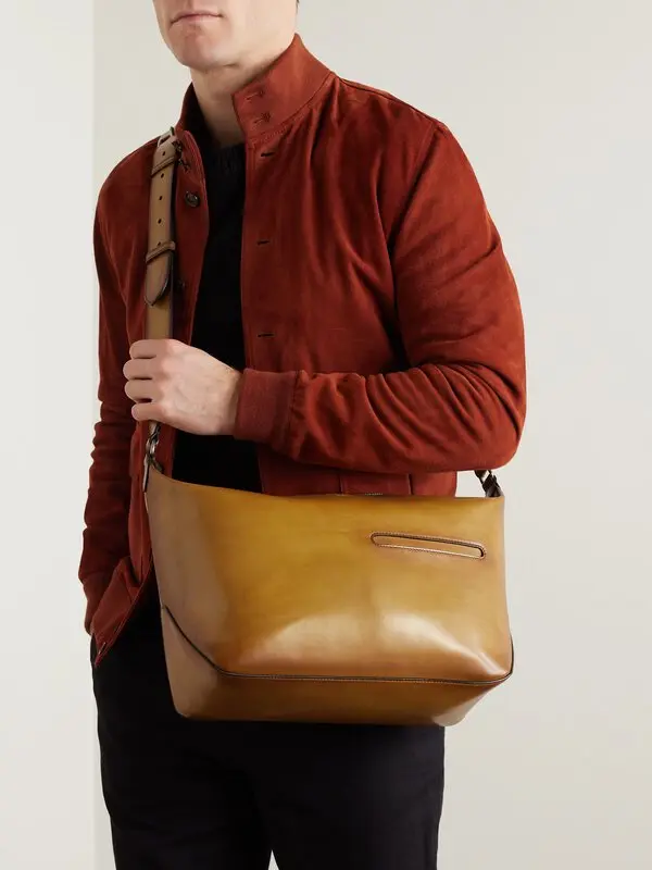 Berluti Venezia Leather Messenger Bag