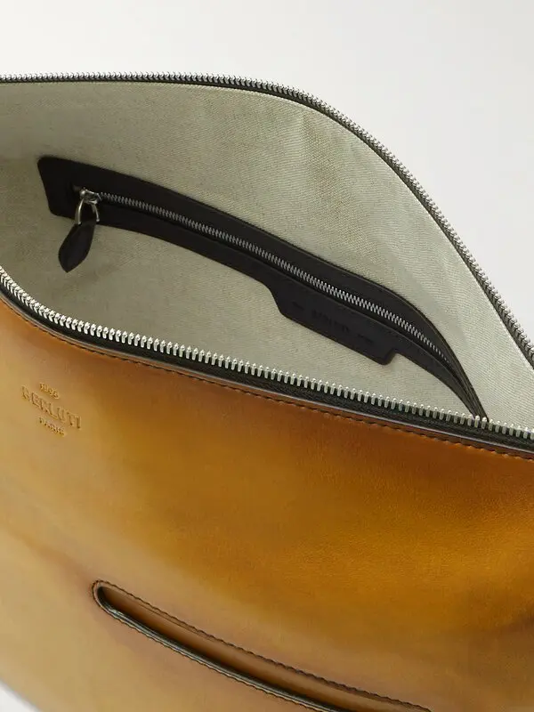 Berluti Venezia Leather Messenger Bag