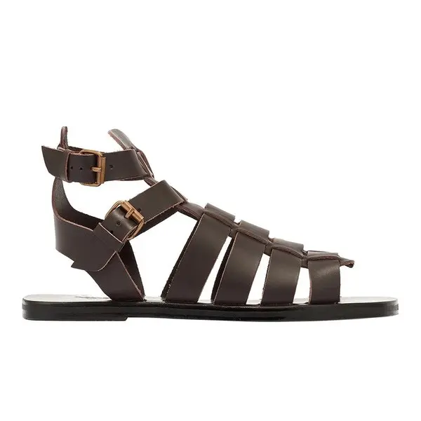 ANCIENT GREEK SANDALS Alexandros Gladiator Sandals - T-moro