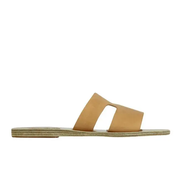 ANCIENT GREEK SANDALS Apteros Cut-out Mule Sandal - Natural