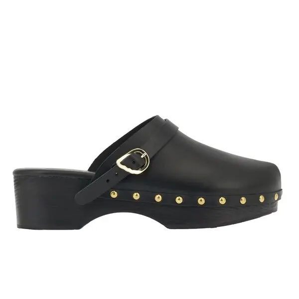 ANCIENT GREEK SANDALS Classic Closed Clogs - Black