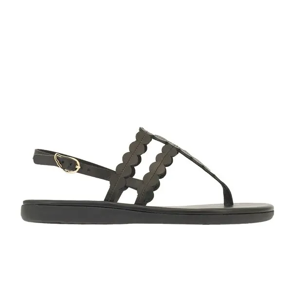 ANCIENT GREEK SANDALS Dryad Slingback Sandals - Black