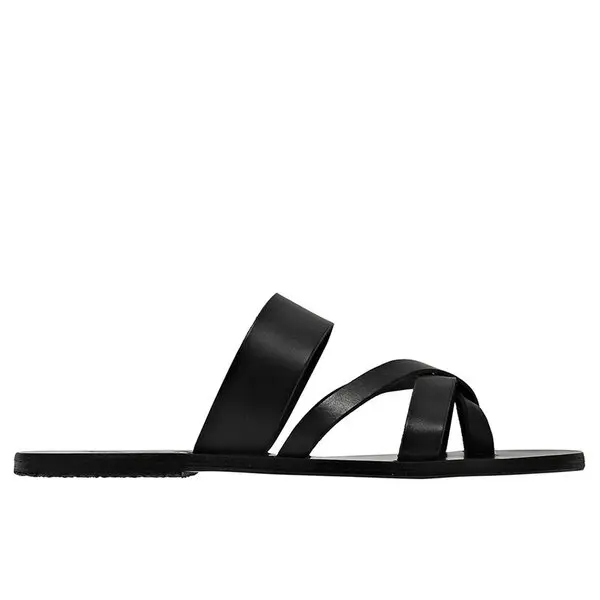 ANCIENT GREEK SANDALS Jason Sandals - Black