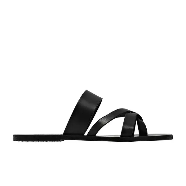 ANCIENT GREEK SANDALS Jason Sandals - Black