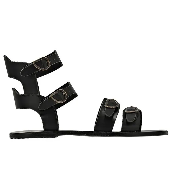 ANCIENT GREEK SANDALS Achilles Buckled Sandals - Black