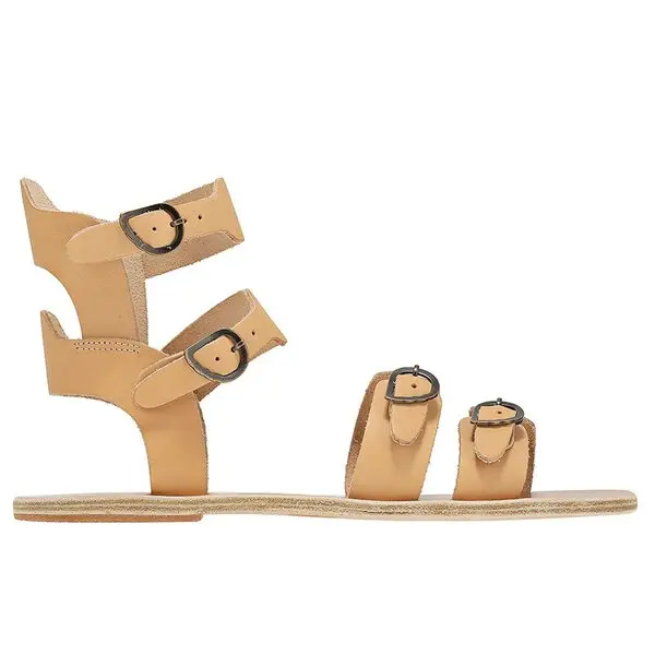 ANCIENT GREEK SANDALS Achilles Buckled Sandals - Natural