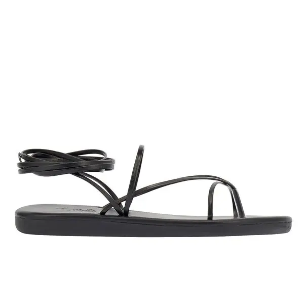 ANCIENT GREEK SANDALS String Flip Flop - Black