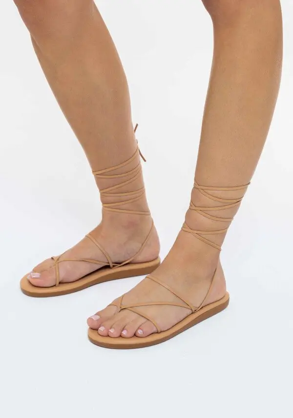 ANCIENT GREEK SANDALS String Flip Flop - Natural