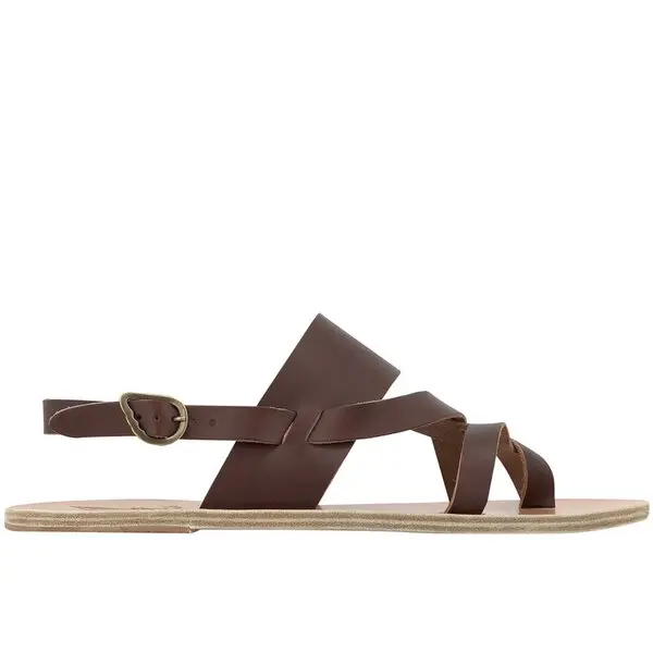 ANCIENT GREEK SANDALS Alithis - Chestnut