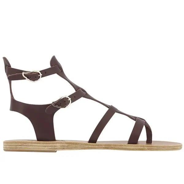 ANCIENT GREEK SANDALS Stephanie Mid-calf Sandals - Chestnut
