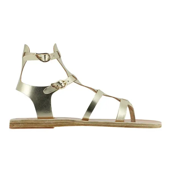 ANCIENT GREEK SANDALS Stephanie Mid-calf Sandals - Platinum